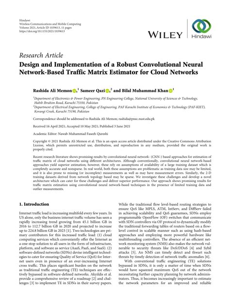 Pdf Design And Implementation Of A Robust Convolutional Neural
