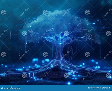 Digital Tree Of Life Stock Image Image Of Life Digital 320043885