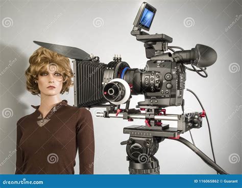 Movie Cameras On Set