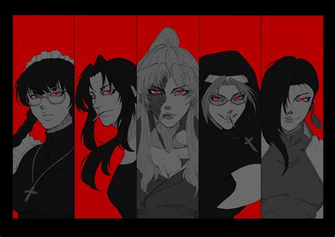 Revy Balalaika Roberta Eda And Shenhua Black Lagoon Drawn By