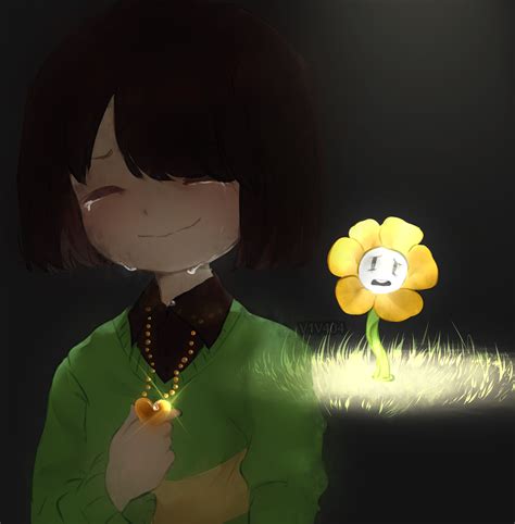 Safebooru Androgynous Artist Name Brown Hair Chara Undertale Closed Eyes Collared Shirt