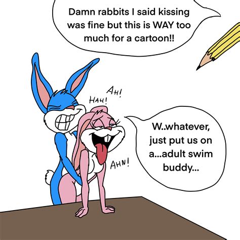 Rule 34 11 Ahe Gao Anthro Babs Bunny Blue Body Blue Fur Buster Bunny Duo English Text Female