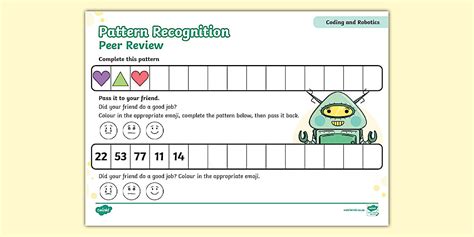 Robotics And Coding Pattern Recognition Peer Review 3x5