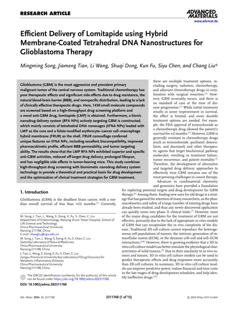 Efficient Delivery Of Lomitapide Using Hybrid Membrane‐coated