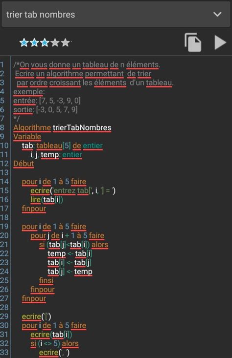 Bac Math Informatique Des Algorithmes Informatique