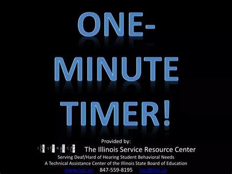 PPT One Minute Timer PowerPoint Presentation Free Download ID