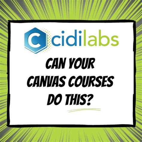 cidi labs on linkedin can your canvas courses do this