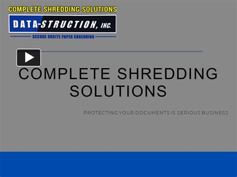 Ppt How Paper Shredding Services Safeguard Your Data Powerpoint