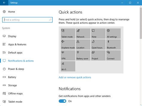 Windows 10 Tip How To Add Remove And Arrange Quick Action Icons In