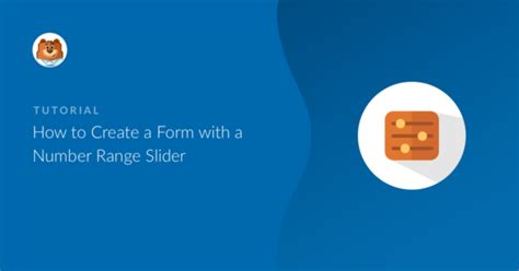 How To Create A Form With A Number Range Slider In WordPress