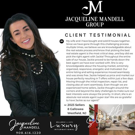 Jacqueline Jackie Mandell On Linkedin 5staragent Clienttestimonial