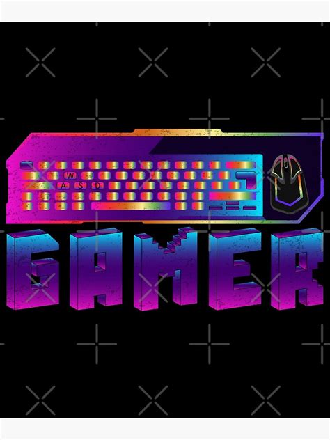 Pc Gaming Keyboard Mouse Wasd Design For Computer Gamers Cool Pc