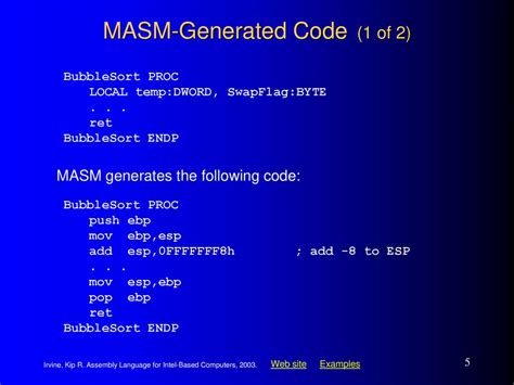 assembly language for intel based computers 4th edition ppt download