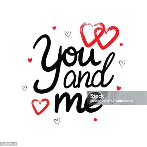 해피 발렌타인 데이 하트와 함께 레터링 손으로 그린 로맨틱 한 문구 모던 한 브러시 서예 로맨틱 한 손으로 그린 문구 사랑 개념 발렌타인 또는 결혼식을위한 벡터 일러스트