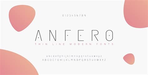 추상적인 줄 글꼴 알파벳입니다 최소한의 현대 글꼴과 숫자 타이포그래피 서체 대문자 소문자 및 번호 벡터 일러스트레이션 0명에 대한 스톡 벡터 아트 및 기타 이미지 Istock