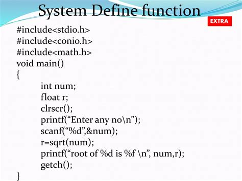 C Programming Function Ppsx