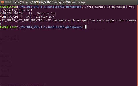 Vpi Sample Program Can Not Run Successfully Jetson Tx2 Nvidia Developer Forums