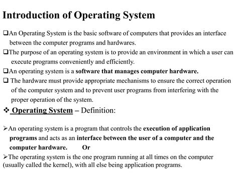 Introduction Of Os And Classification Of Software Pdf
