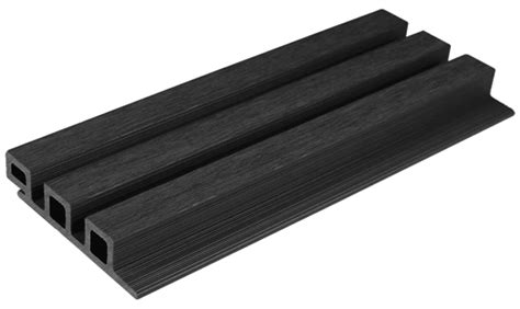 Midnight Slatted Composite Cladding Panel Sample Composite