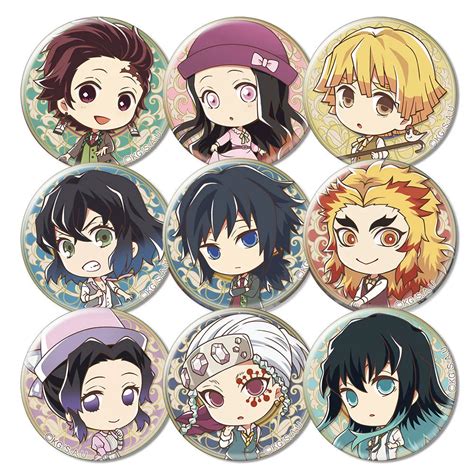 დემონების მკვეთი ხმლის პინები Demon Slayer Pins ანიმე შოპინგი