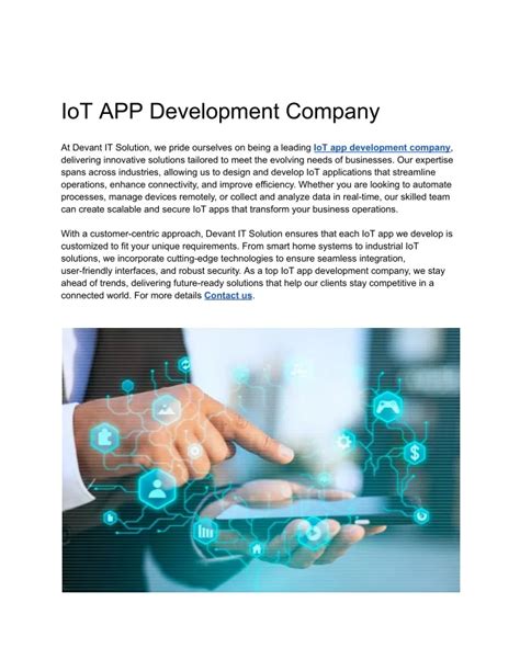 Ppt Iot App Development Company Powerpoint Presentation Free
