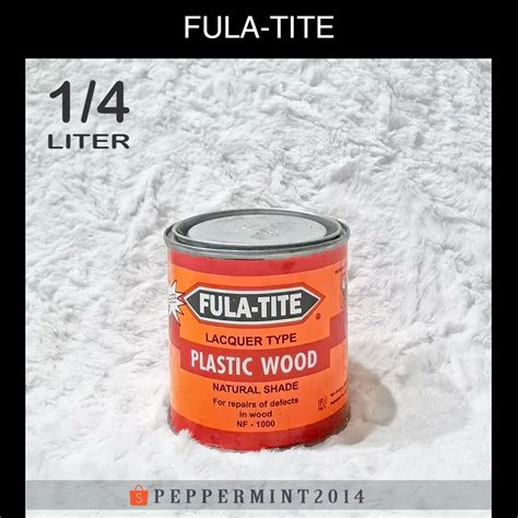 Fula Tite Fulatite Lacquer Type Plastic Wood Dough Natural Shade For Repair Defects In Wood