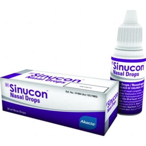 Sinucon Nasal Drops 20ml Westham Pharmacy
