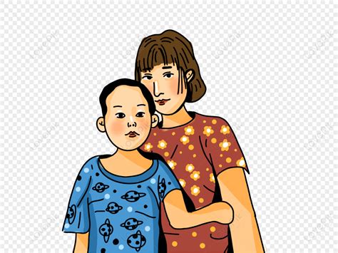 어머니의 날 엄마와 아들의 재료 Png 일러스트 무료 다운로드 Lovepik