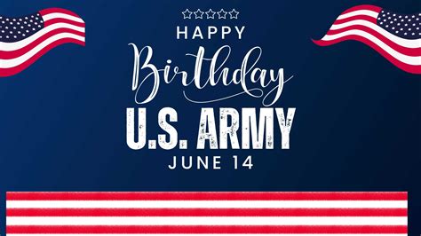 Happy Birthday U S Army Text Animation 4k Video Celebrating Us