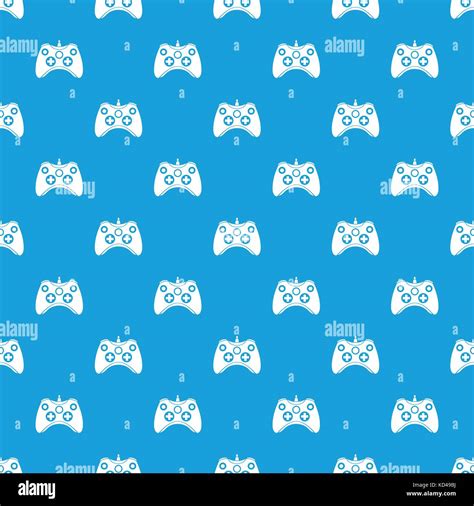 Video Game Controller Pattern Seamless Blue Stock Vector Image And Art Alamy