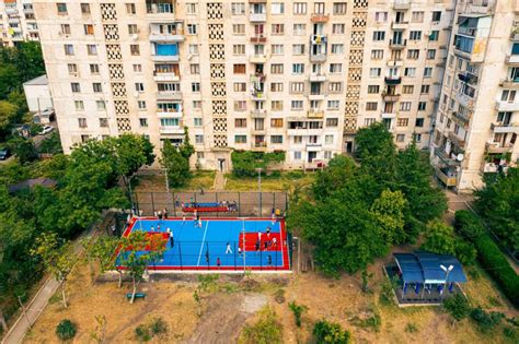 გლდანის Viii მიკრორაიონის N29 კორპუსთან კალათბურთის მოედანი მოეწყო Bpn