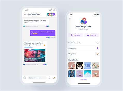 Group Chat Mobile UI Concept Sodium UI Kit By HoangPts On Dribbble
