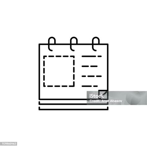 초안 달력 아이콘을 작성 합니다 편집 디자인 아이콘의 요소입니다 웹 사이트 디자인 및 개발 앱 개발을 위한 얇은 라인 아이콘 프리미엄 아이콘 개념에 대한 스톡 벡터 아트 및