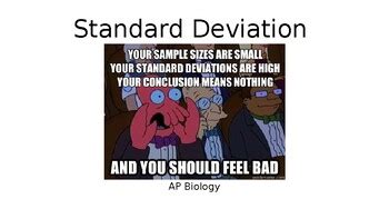 AP Standard Deviation PowerPoint By ABiologyTeacher TPT