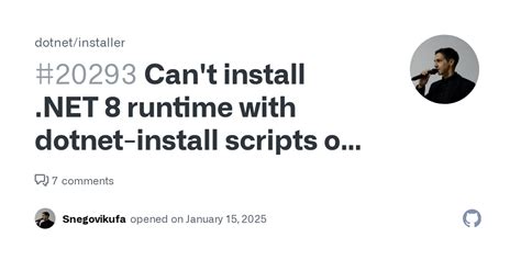 Cant Install Net 8 Runtime With Dotnet Install Scripts On Macos · Issue 20293 · Dotnet