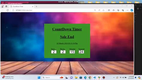 Video Muniba Kamran Ismail On Linkedin Countdown Timer Html Css