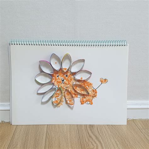 엄마표 미술 놀이 아이와 함께 사자 만들기 휴지심 활용 네이버 블로그