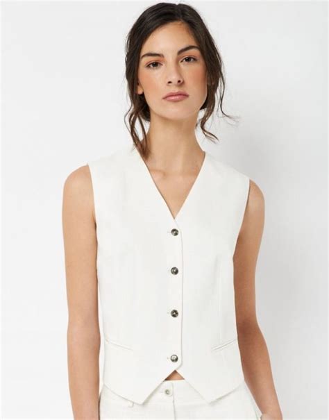 Chaleco Blanco Mujer
