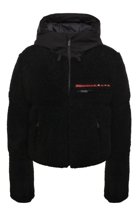 Женская черная куртка prada linea rossa PRADA купить в интернет ...