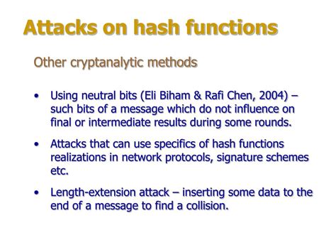 Ppt Sha Hash Functions History And Current State Powerpoint
