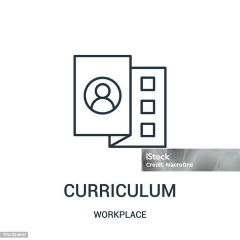 작업장 컬렉션에서 교육 과정 아이콘 벡터입니다 얇은 라인 커리큘럼 개요 아이콘 벡터 일러스트 레이 션입니다 교육에 대한 스톡 벡터 아트 및 기타 이미지 Istock