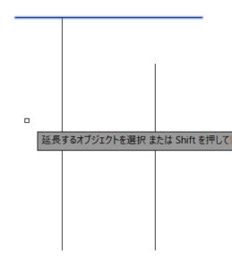 AutoCAD入門延長 EXTEND コマンド 主にJw cadとAutoCADそしてパソコン活用の情報