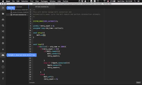cannot flash or verify in particle dev please open a directory with