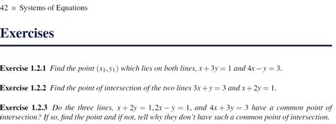 Solved Systems Of Equations Exercises Exercise Chegg