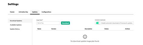 automatic downloads of framework updates