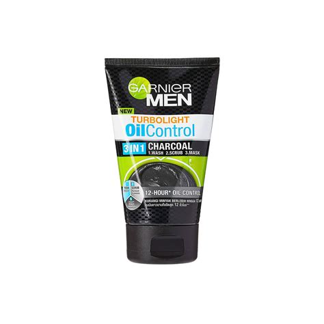Garnier Men Turbolight Oil Control Charcoal Cooling Face Wash 100ml Rios