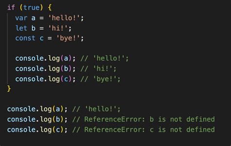 javascript var let or const which one should you use by mariola p codeburst