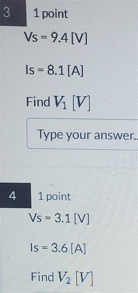 Solved Vs V Is A Find I A Point Vs Chegg Com