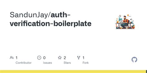 Github Sandunjayauth Verification Boilerplate