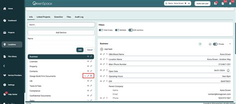 how to customize location sections and fields help center